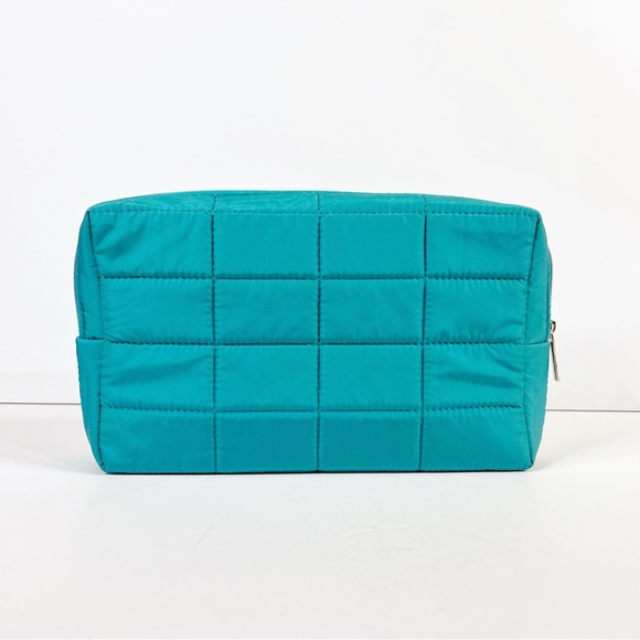 Sephora | Bags | 525 Sephora Blue Teal Quilted Fabric Makeup Bag Pouch ...